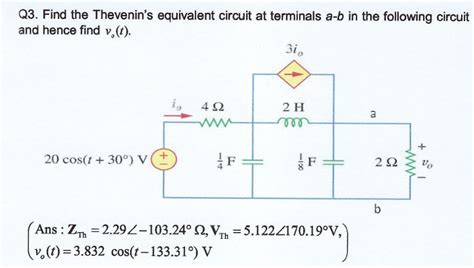 Solved When My Equation For Node 2 The Node For Vth ﻿is