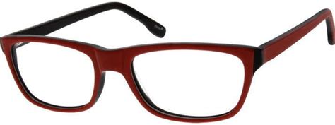 Red Rectangle Glasses 634518 Zenni Optical Eyeglasses Frames For
