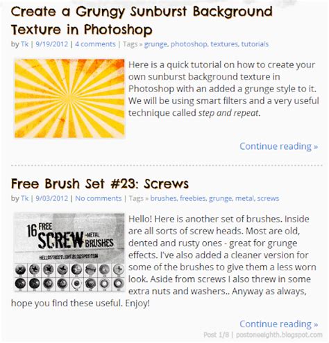 Post 18 Display Post Thumbnails For Post Summaries In Blogger
