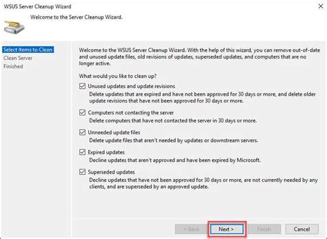 Using The Wsus Server Cleanup Wizard
