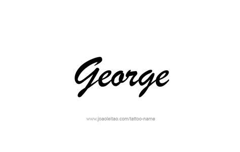 George Name Tattoo Designs