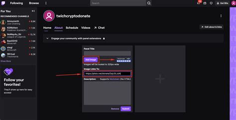 How To Accept Crypto Donations On Twitchtv