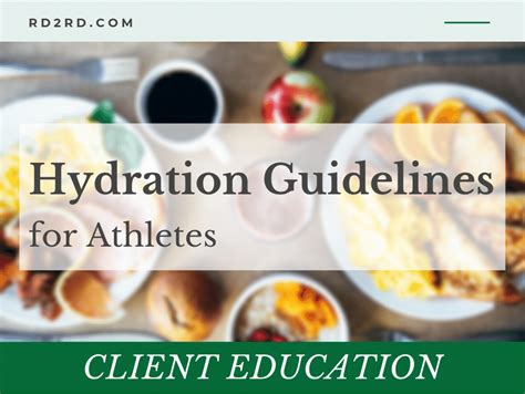 Hydration Guidelines For Athletes Well Resourced Dietitian