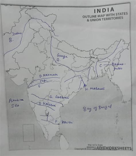 Map Based Features Are Marked In Alphabetical Order In The Given