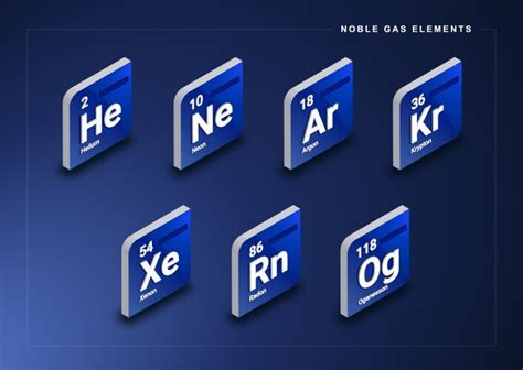 Periodic Table Element Argon Vector Images Over 110