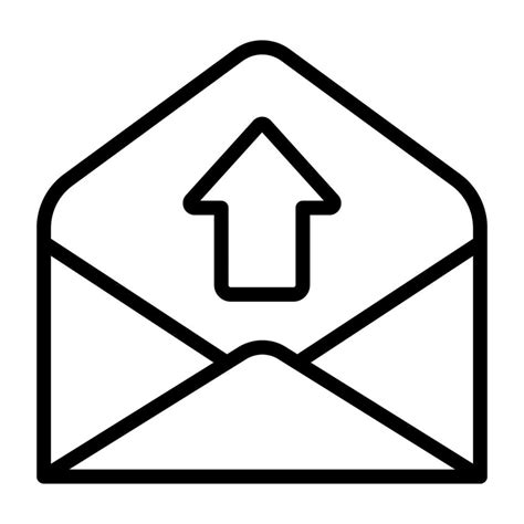 An Outline Design Icon Of Outgoing Mail 40208545 Vector Art At Vecteezy