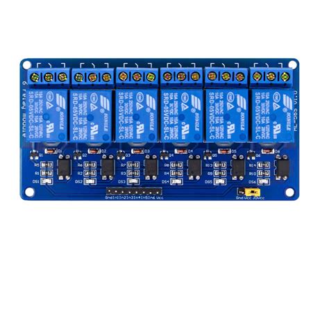 Buy 5V 6 Channel Low Level Relay Module With Light Coupling Online At Robu In