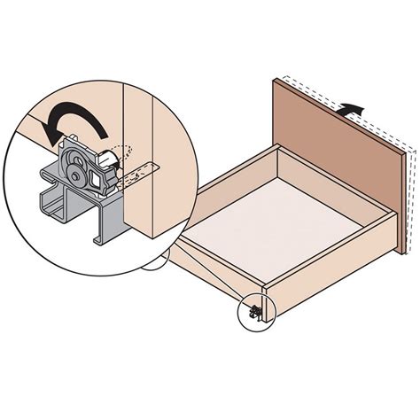 Blum F B In Tandem Plus BLUMOTION F Full Ext Drawer Slide For Drawer