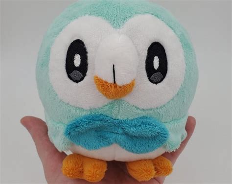 Made To Order Custom Shiny Rowlet Pokemon Plush Etsy