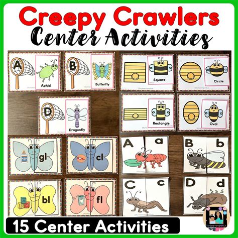 Creepy Crawlers Insects And Bugs Literacy And Math Centers For Pre K