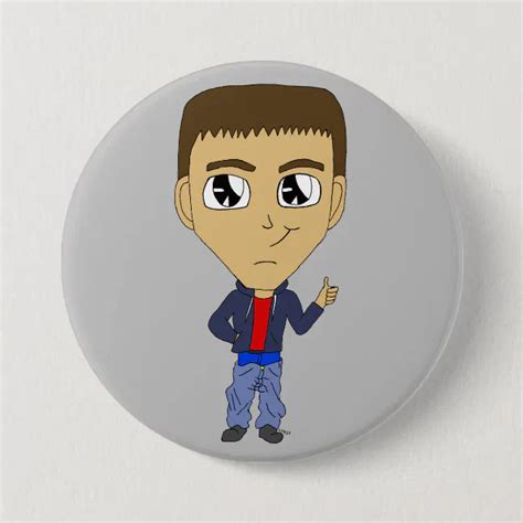 Chibi Button Zazzle