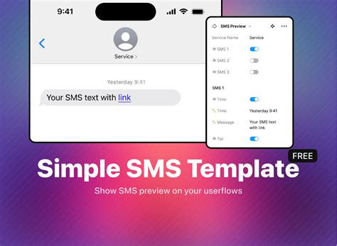 Sms Preview Template Figma Community
