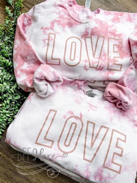 Love Rose Tie Dye Sweatshirt Rose Sweatshirt Love Rose Tie Dye