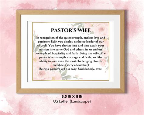 Certification Of Appreciation For Pastors Wife Wife Of The Pastor