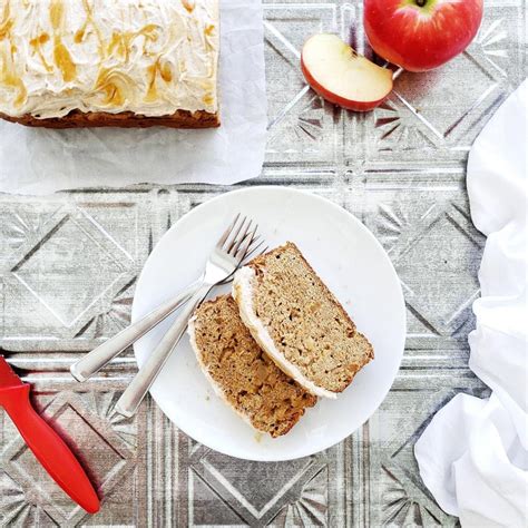 Apple Bread With Cinnamon Frosting Whisking Wolf