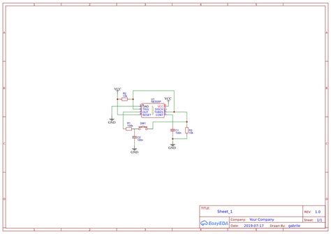 push button as switch with ne555 platform for creating and sharing