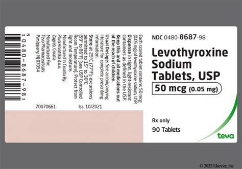 Levothyroxine 50 Mcg