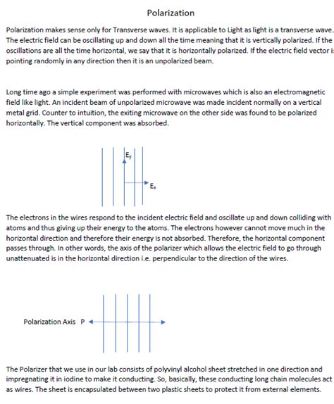Solved Polarization Polarization Makes Sense Only For Chegg