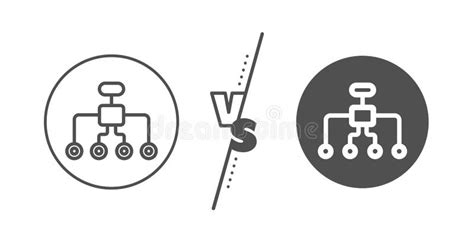 Restructuring Line Icon Business Architecture Sign Vector Stock