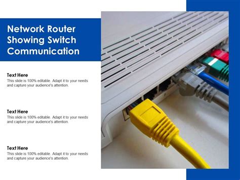 Network Router Showing Switch Communication PowerPoint Slides Diagrams Themes For PPT