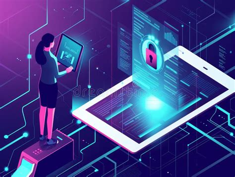 Cyber Security Concept Isometric Illustration Of Cyber Security Concept For Web Design