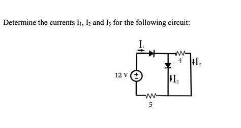 solved determine the currents i1 i2 and i3 for the following