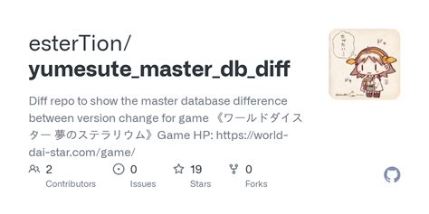 github estertion yumesute master db diff diff repo to show the