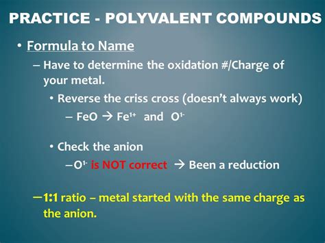 Polyvalent Binary Ionic Compounds Ppt Video Online Download