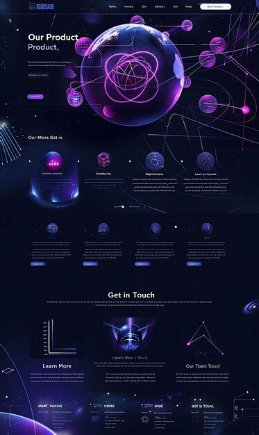 13678 futuristic layout web with 3d effect inno figma effect layout
