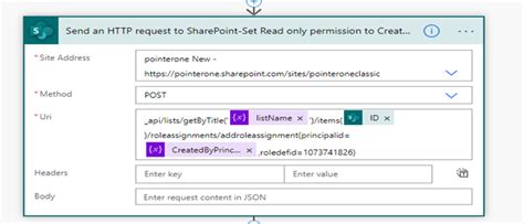 power automate break inheritance and set list item level permissions