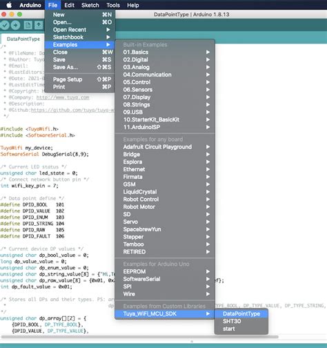 Connect Arduino To Tuya Tuya Developer Platform Tuya Developer