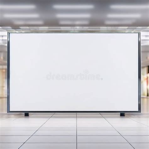Public Shopping Center Mall Or Business Center Advertisement Board