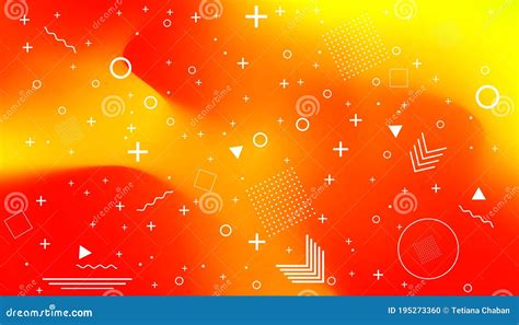 Dynamic Textured Background Design In 3d Style With Orange Color Vector Background Stock