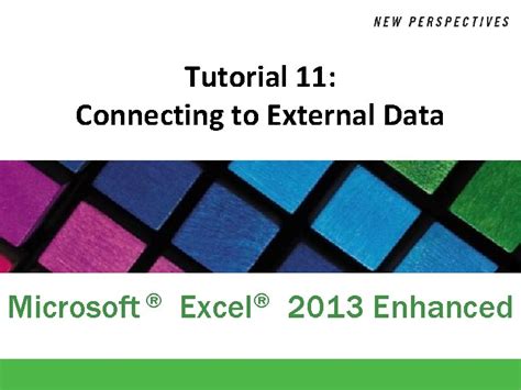 Tutorial 11 Connecting To External Data Microsoft Excel
