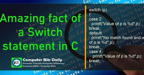 Amazing Fact Of Switch Statement In C Artofit