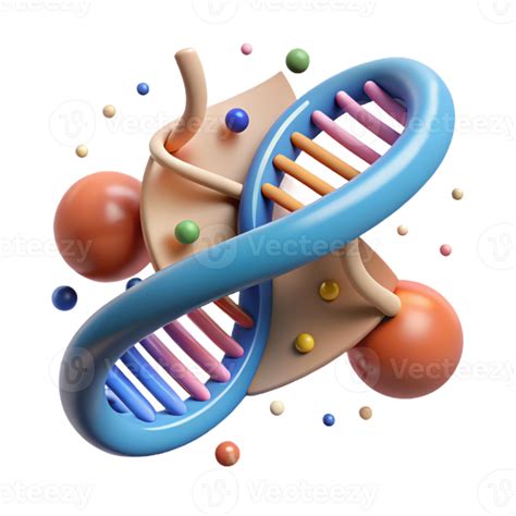 Extraordinary Traditional Dna Model Side View Isolated Professional 60675795 Png