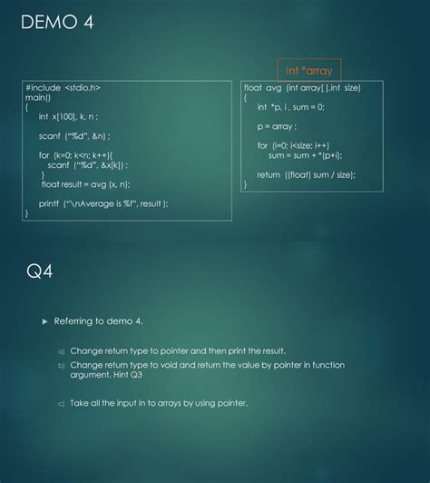 Solved Demo 4 Int Array Include Main Int X 100 K