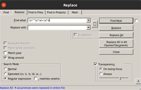 Notepad Regex How To Selectremove All Lines That Contains Only