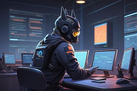 Premium Ai Image Software Tester Concept Illustration