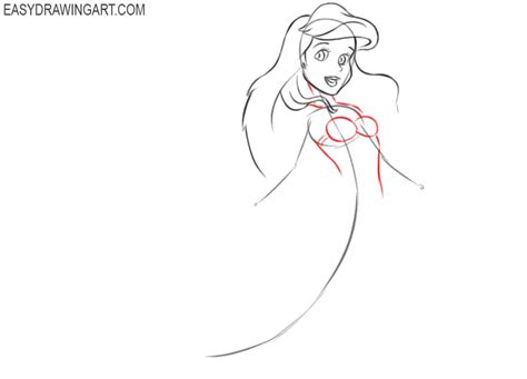 How To Draw Ariel Easy Drawing Art