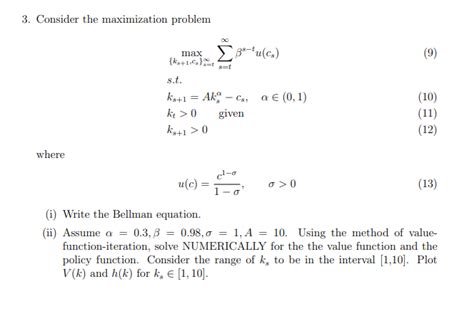 solved 3 consider the maximization problem