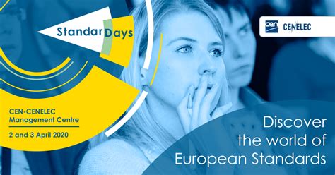 Discover The World Of European Standards At Cen Cenelec Standardays Standict Eu