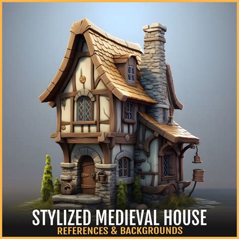303 Stylized Medieval House Vol56 Artificial Dimension Medieval