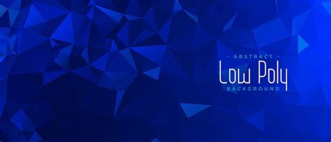 Free Vector Modern Low Poly Structure Blue Background For Trendy Backdrop