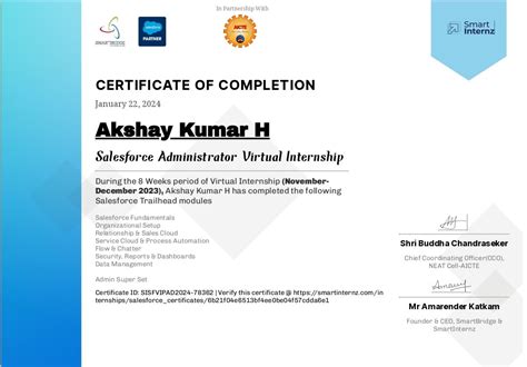 Akshay Kumar On Linkedin Smartinternz Salesforce