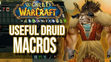 WoW Classic Druid Macros WoW Classic Warcraft Tavern