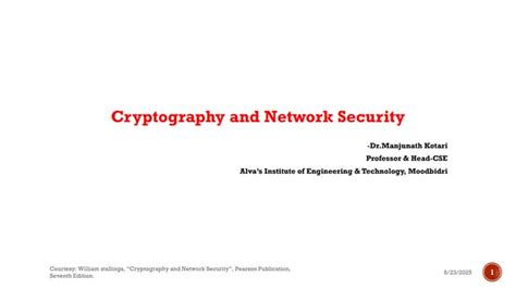Cryptography And Network Security Module I Pdf