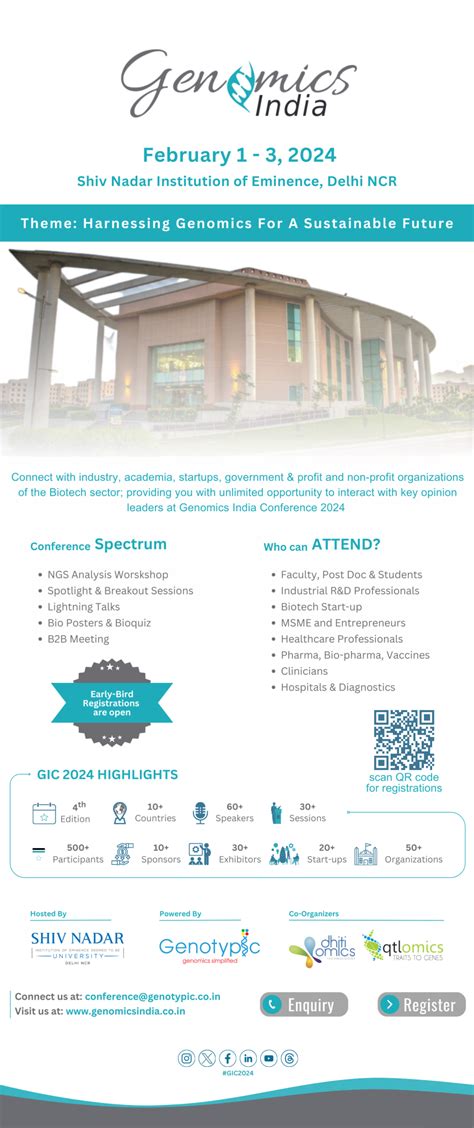 Genomics India Conference 2024 Indiabioscience