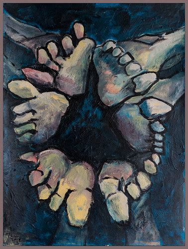 Feet Painting Acryl On Paperboard 60 80 Cm Johanna Nederlof