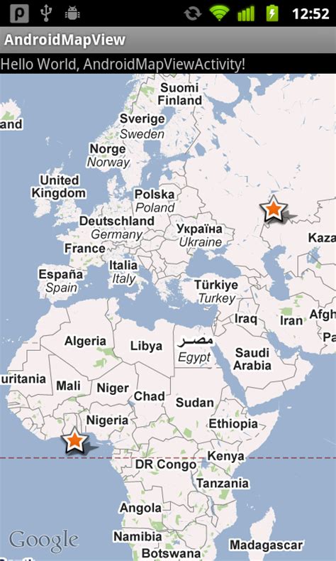 android coding using itemizedoverlay to add marker on mapview